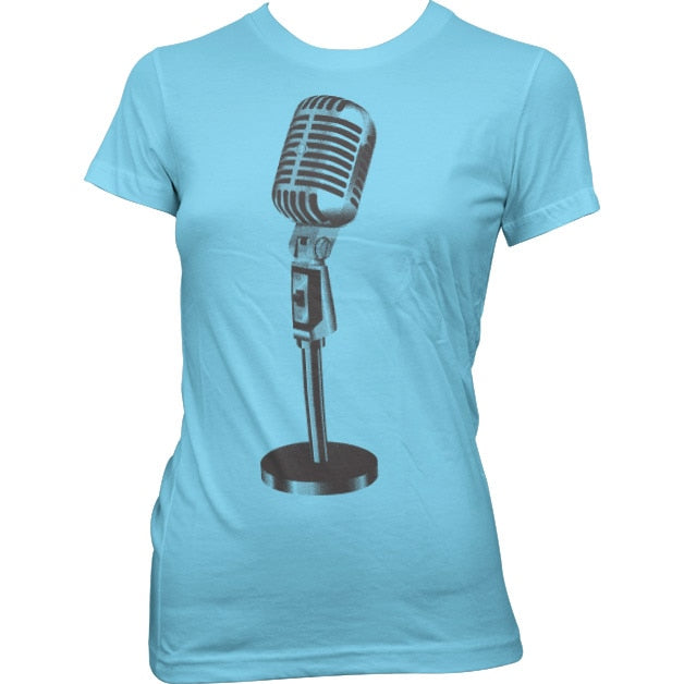 Oldschool Microphone Girly Tee – Shirtstore